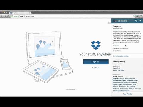 CB Insights Chrome Plugin Demo 3 of 5