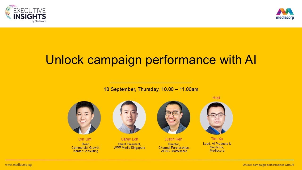 Executive Insights by Mediacorp: Unlock campaign performance with AI