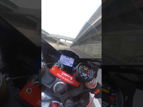 215MPH testing with 2021 Aprilia RSV4 with BT Moto ECU flash