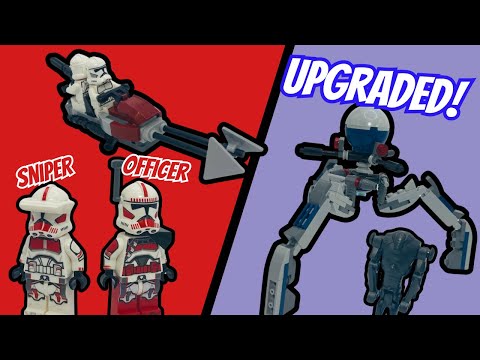 8 ways to UPGRADE the CLONES VS DROIDS BATTLE PACK! | LEGO 75372