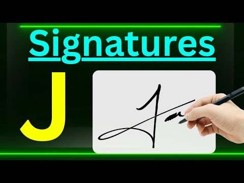 Signature ideas for letter J