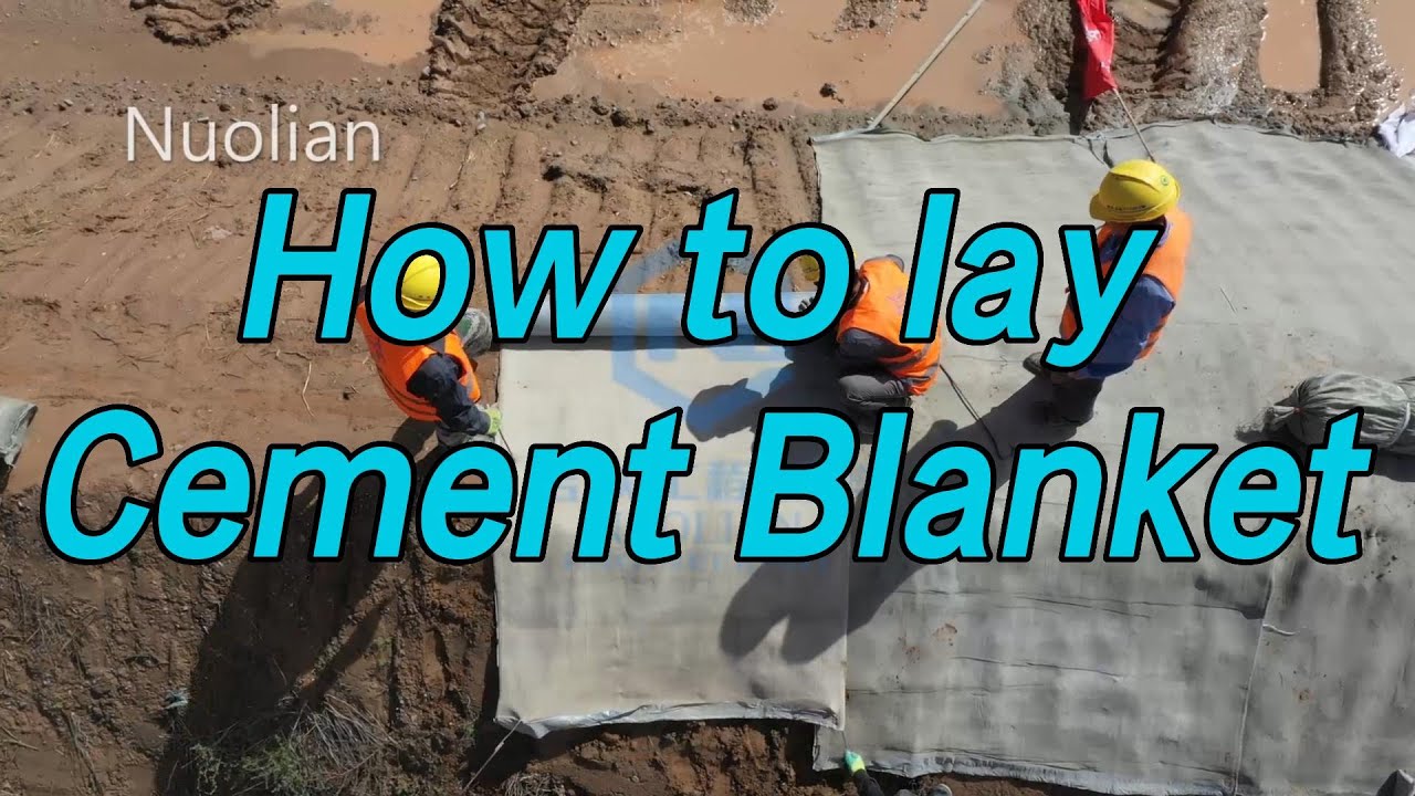How to lay cement blanket, cement blanket for rapid slope protection，for sale