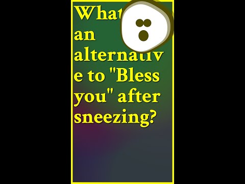 The best alternative, I feel, is simply to say nothing. Saying "Bless you" (or Gesundhei... #shorts