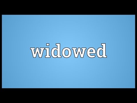 Widowed Meaning