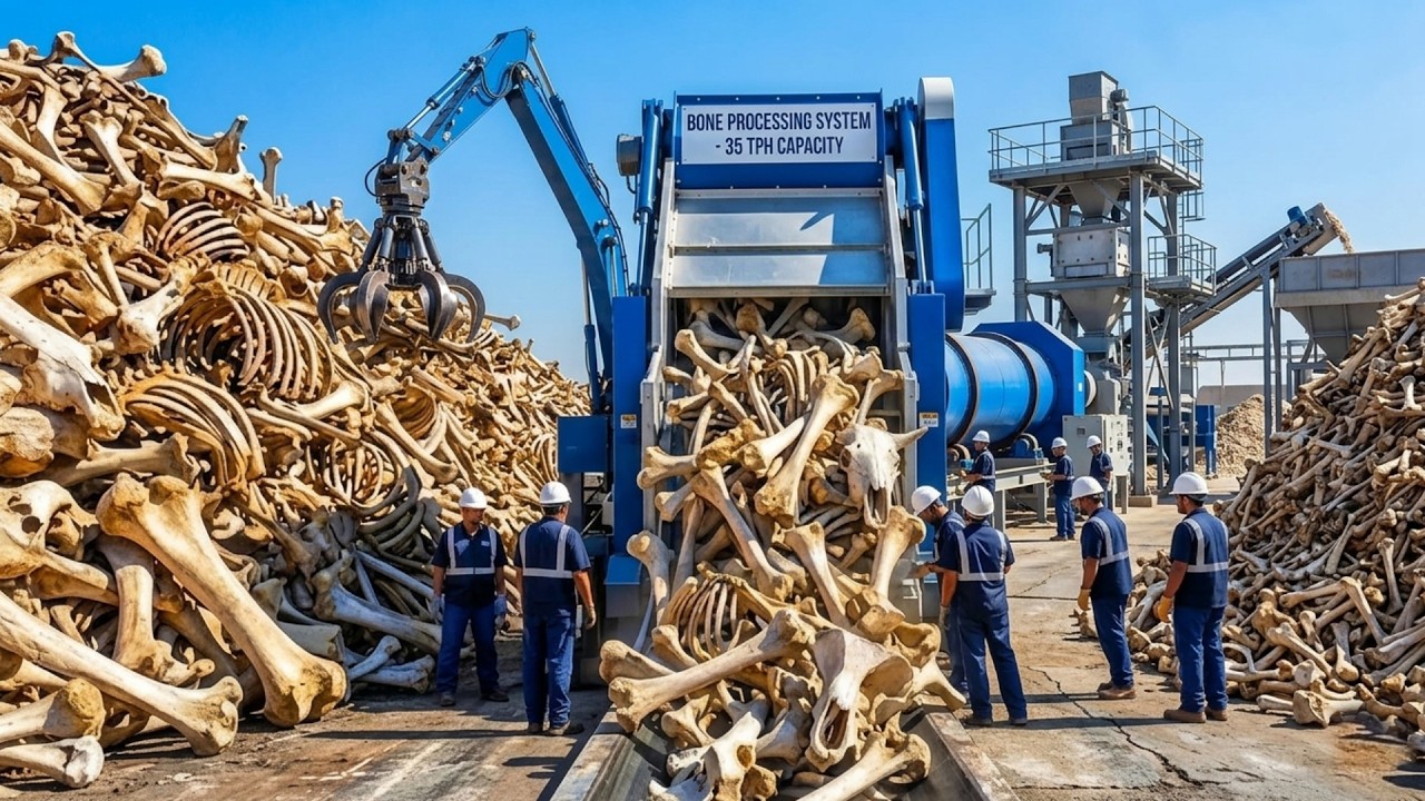 Millions of Animal Bones are Recycled to Make Bone Buttons | Bones Recycling Factory