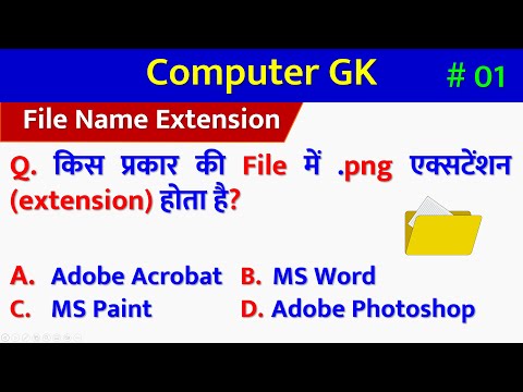 Computer GK | File Name Extension P1 | For Competitive Exams | Gyan Guru SK