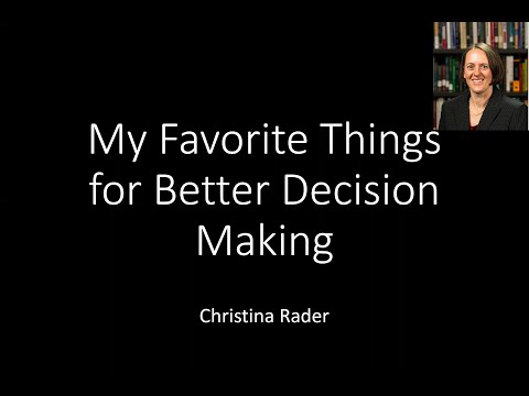 Better Decision Making with Prof. Christina Rader | CC Career Chronicles