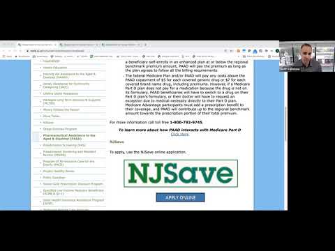 State Prescription Assistance Programs - NJ PAAD and Senior Gold