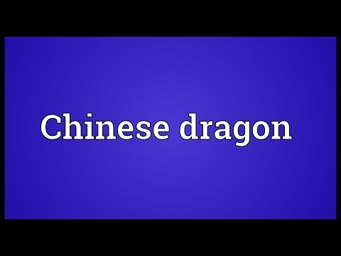 Chinese dragon Meaning