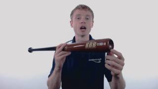 BamBooBat Bamboo Wood Baseball Bat HBBG100D Black / Brown | JustBats.com