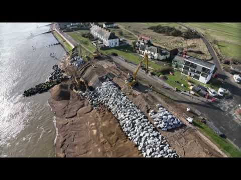 Felixstowe sea defence work 4K – Retired Felixstowe Dock Workers ...