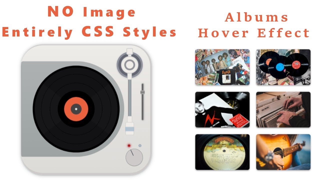 Build an Interactive Record Player: HTML, CSS & JavaScript || Music Player With Album Library