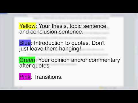 Argument Essay Editing & Revising