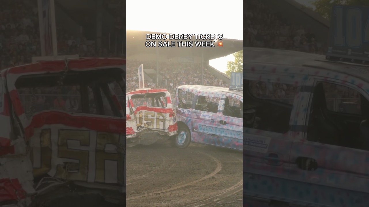 🏁💥 DEMO DERBY TICKETS ON SALE THIS WEEK