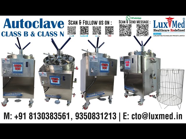 Laboratory Autoclave & Sterilizers - Double Door Steam Sterilizer ...