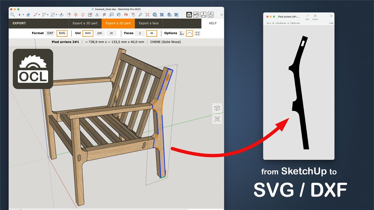 OpenCutList 6.0 Ideas : Smart Export Tool to DXF, SVG, STL and OBJ ?