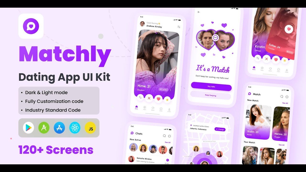 Matchly - Dating App React Native CLI Ui Kit