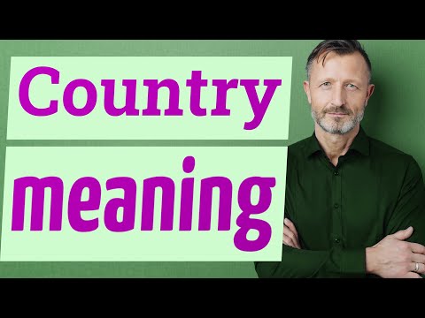 Country | Meaning of country
