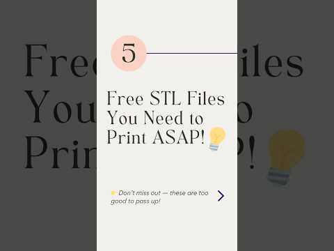 Free 3D Printing Ideas 💡