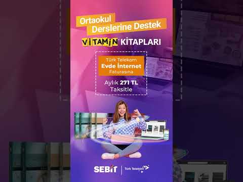 Vitamin Kitapları 24 Ay Taksit Fırsatıyla Türk Telekom Evde İnternet Faturasına Aylık 271 TL!