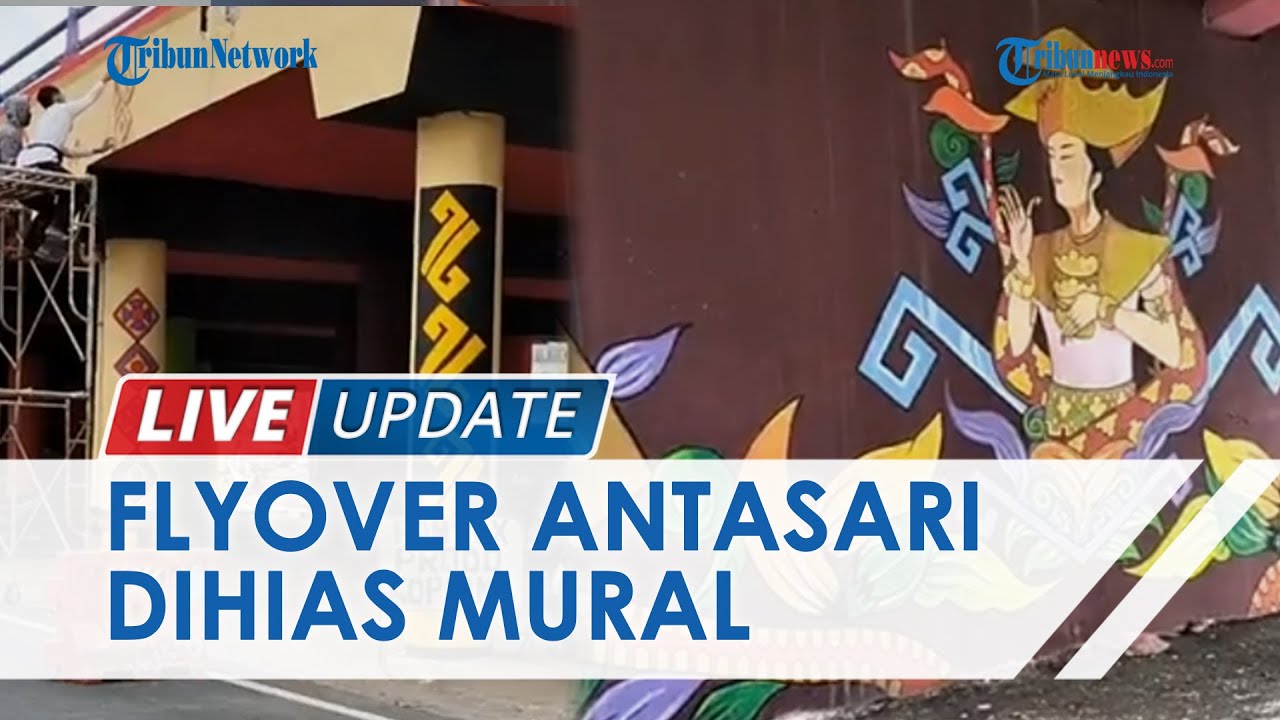 Penampakan Fly Over Antasari Kota Bandar Lampung Dihias Mural Adat ...