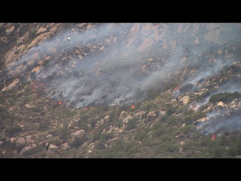 Monte Fire | Brush fire in Lakeside stands at 25% containment as of 5 p.m. Wednesday