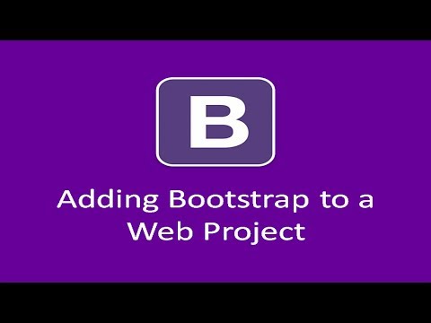 Add Bootstrap CDN's to a Webpage
