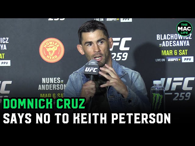 Why UFC star Dominick Cruz has issues with Keith Peterson