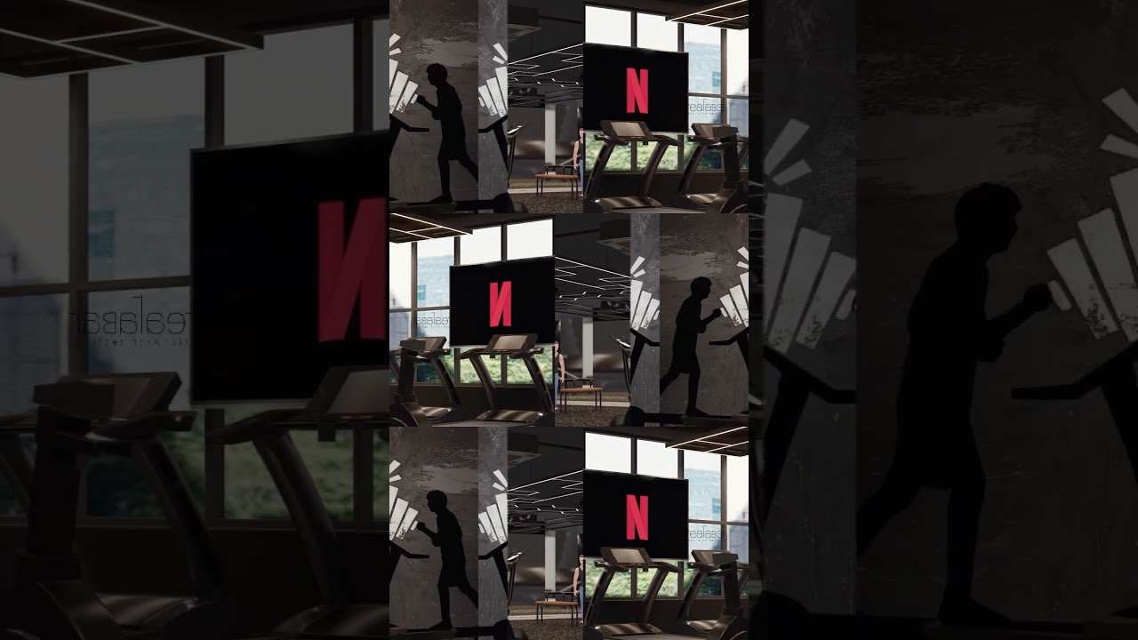 UNIT 45 GYM interior | CREATABAR INTERIOR ARCHITECTURE | 3D RENDER | #architecture #shorts