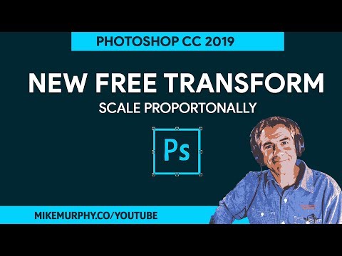 How To Free Transform in Adobe Photoshop CC 2019