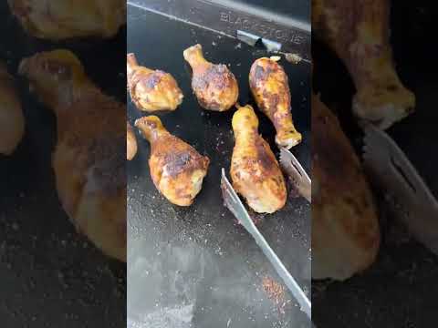 Do not wash your chicken! How to make chicken drumsticks on black stone