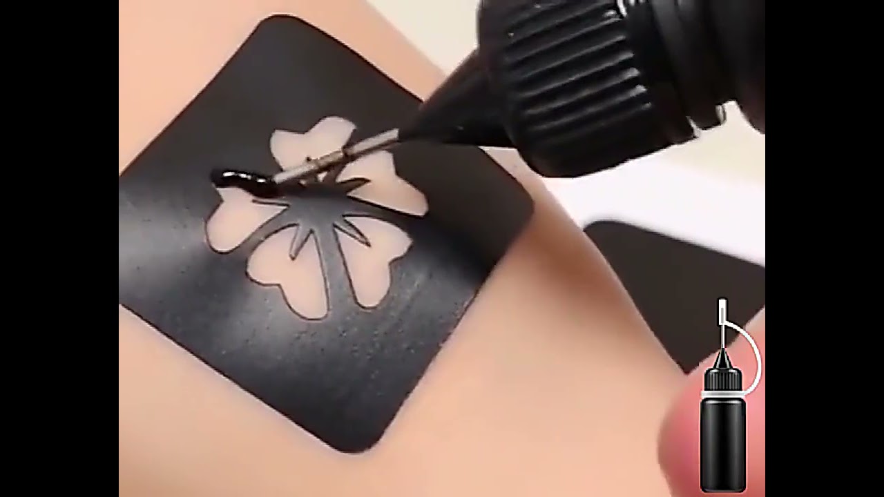 Temporary tattoo inks Liquid henna tattoo designs
