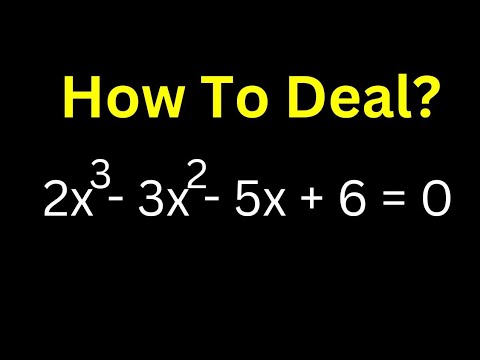 Nice Equation 2x^3-3x^2-5x+6=0 | Find The Roots Of The Equation | Learn This Trick...