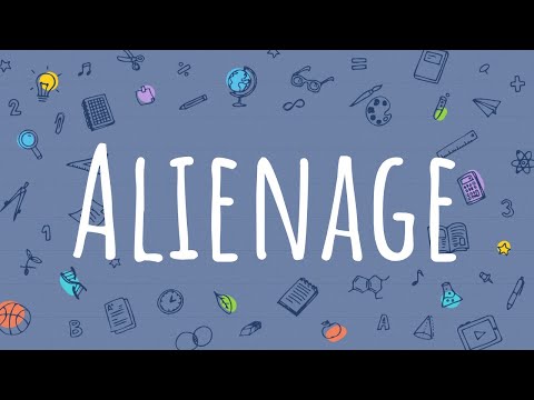 Alienage meaning in Urdu/Hindi | Word of the Day | English Vocabulary