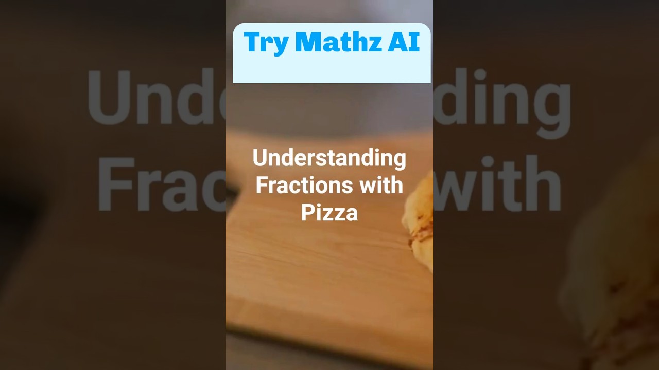 🍕 Fractions Explained with Pizza! 👉 Try Mathz AI to check your fraction learning. #mathpractice