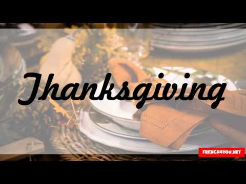 Learn French words # Thanksgiving # Part 4