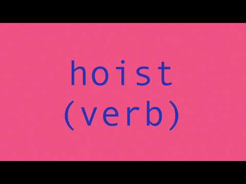 "hoist" meaning (with examples)