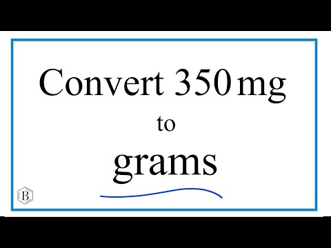 How to Convert 350 Milligrams to Grams (350mg to g)