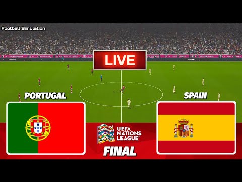 LIVEπ΄| PORTUGAL vs SPAIN - UEFA Nations League 2025 || FINAL | CR7 vs Yamal || PES 21