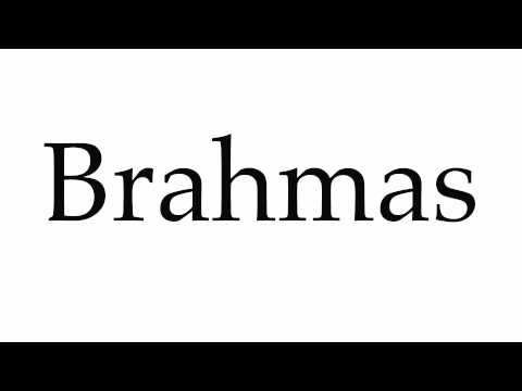 How to Pronounce Brahmas