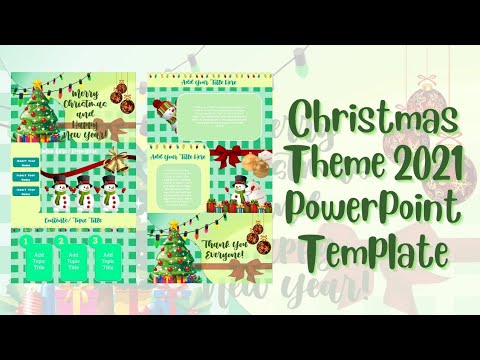 Christmas Theme 2021 PowerPoint Template Free🍑 || ppt#48