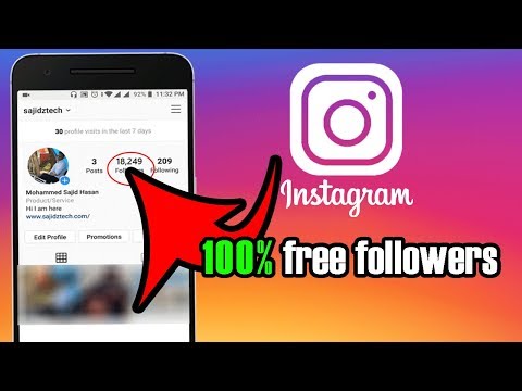 Free Instagram followers-Get real Instagram followers-2019 Newest trick