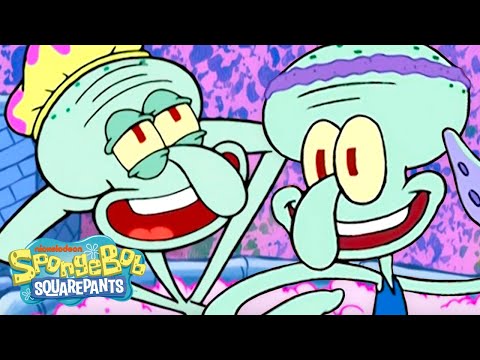 Squidward's Best Day Ever for 45 Minutes Straight 🦑 | SpongeBob