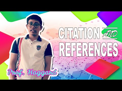 Research Tagalog: Citation & References