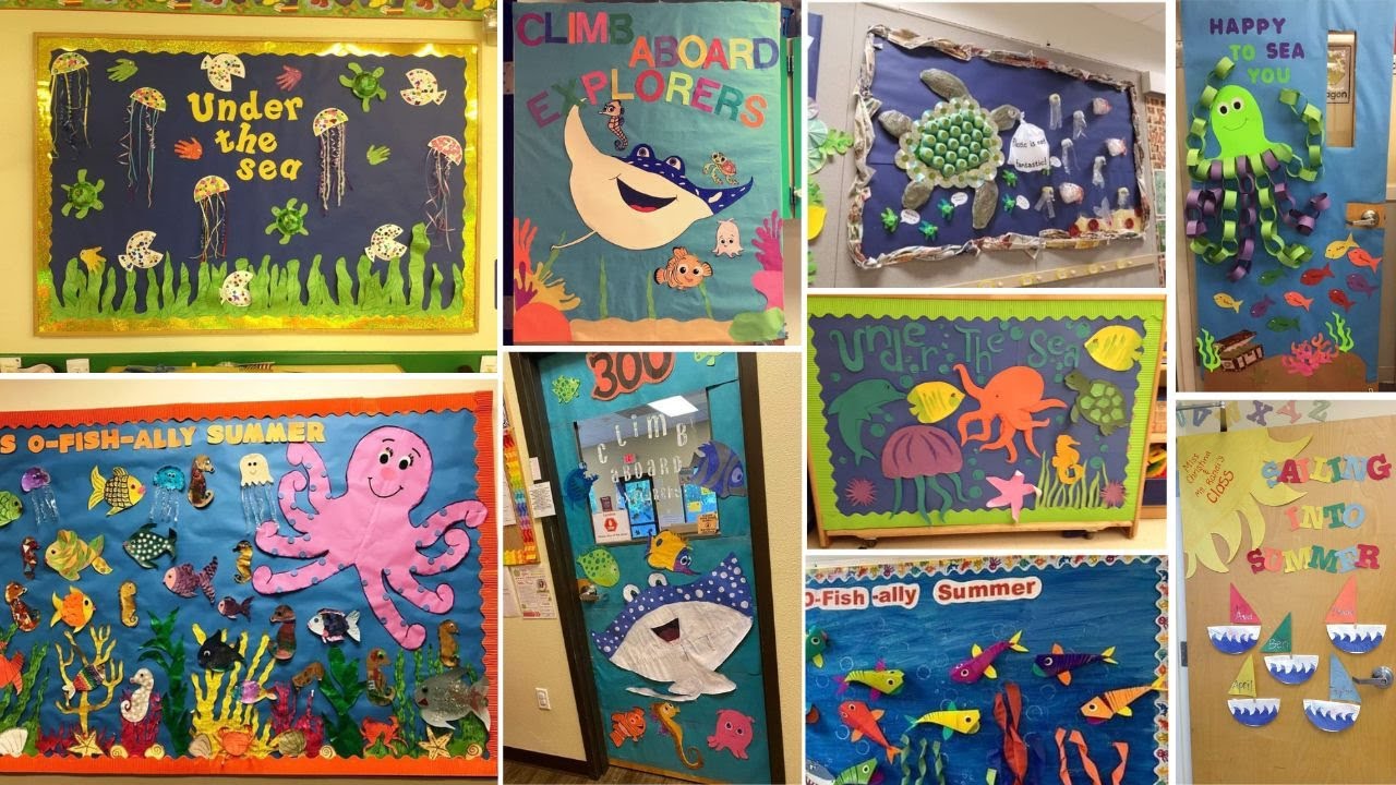 Preschool decoration ideas / Sea theme / Sea Bulletin board ideas / Classroom decoration ideas