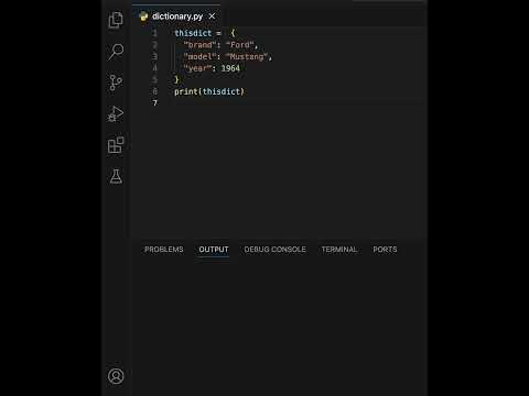 Python Dictionaries Explained: Printing a Simple Car Dictionary!" 🚗💻 | | 2025 | Python | Learning