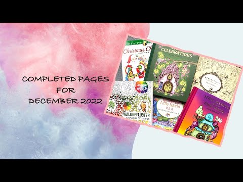 COMPLETED COLOURING PAGES | DECEMBER 2022 | ADULT COLOURING
