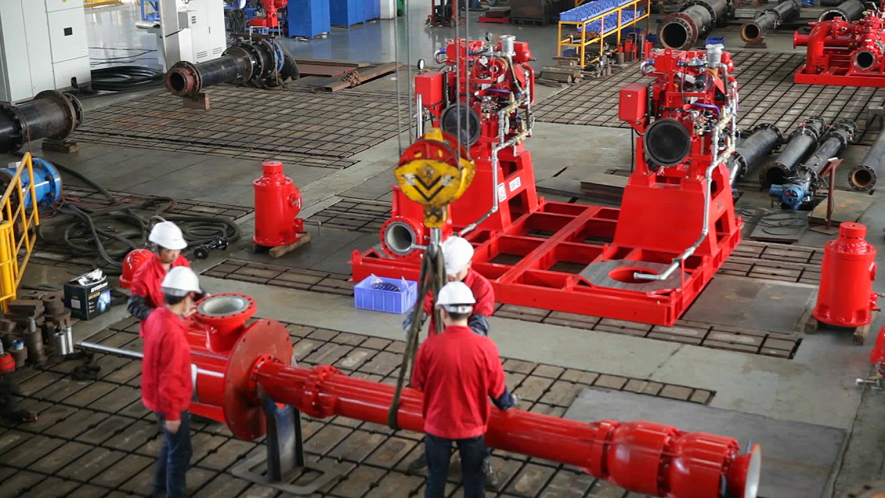 UL FM NFPA20 vertical turbine fire pump package