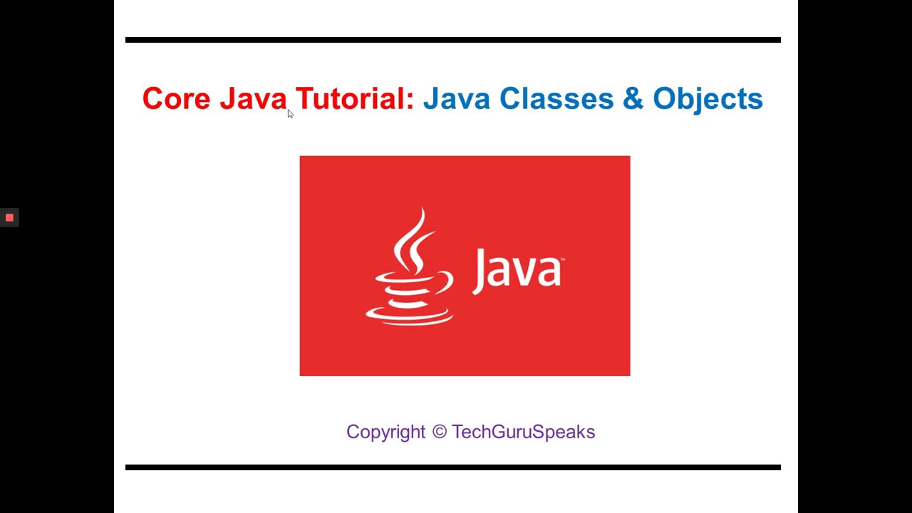 Core_Java_03 - Java Classes and Objects