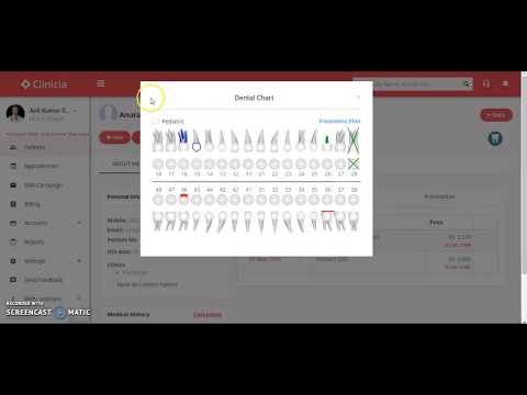 Dental Charting in Web (Desktop) Module
